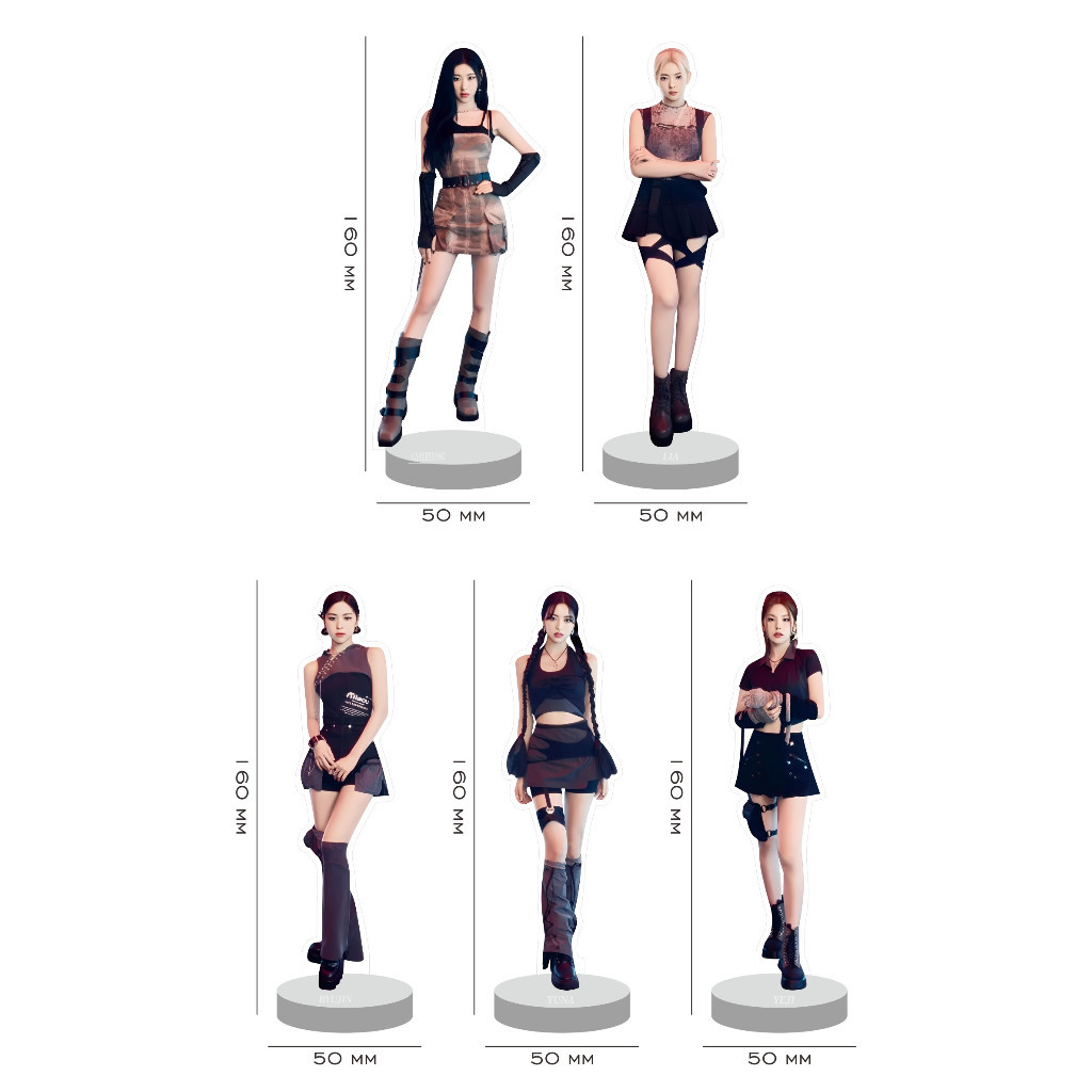 Itzy KPOP GIRLBAND STANDEE ACRYLIC FIGURE | Shopee Malaysia