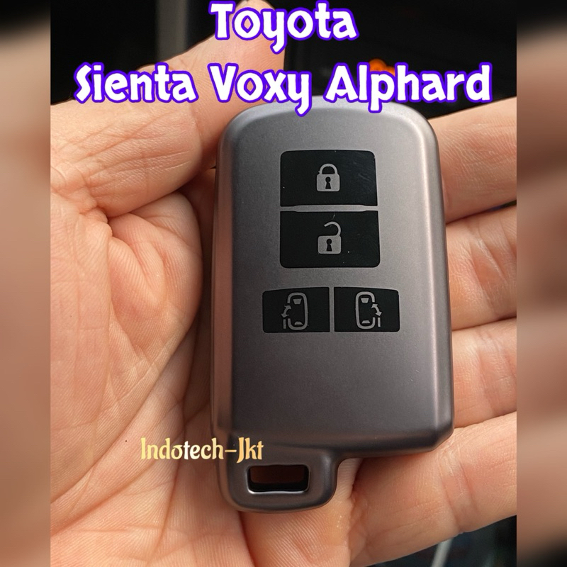 Toyota Sienta Voxy Alphard DARK METAL Smartkey Remote Key Cover Case ...