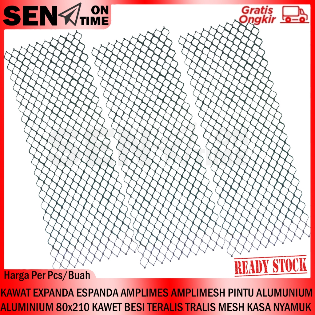PUTIH Expanda WIRE 80x210 TRALIS MESH DOOR ESPANDA ALUMINUM AMPLIMES AMPLIMESH TERALIS KAWET ...
