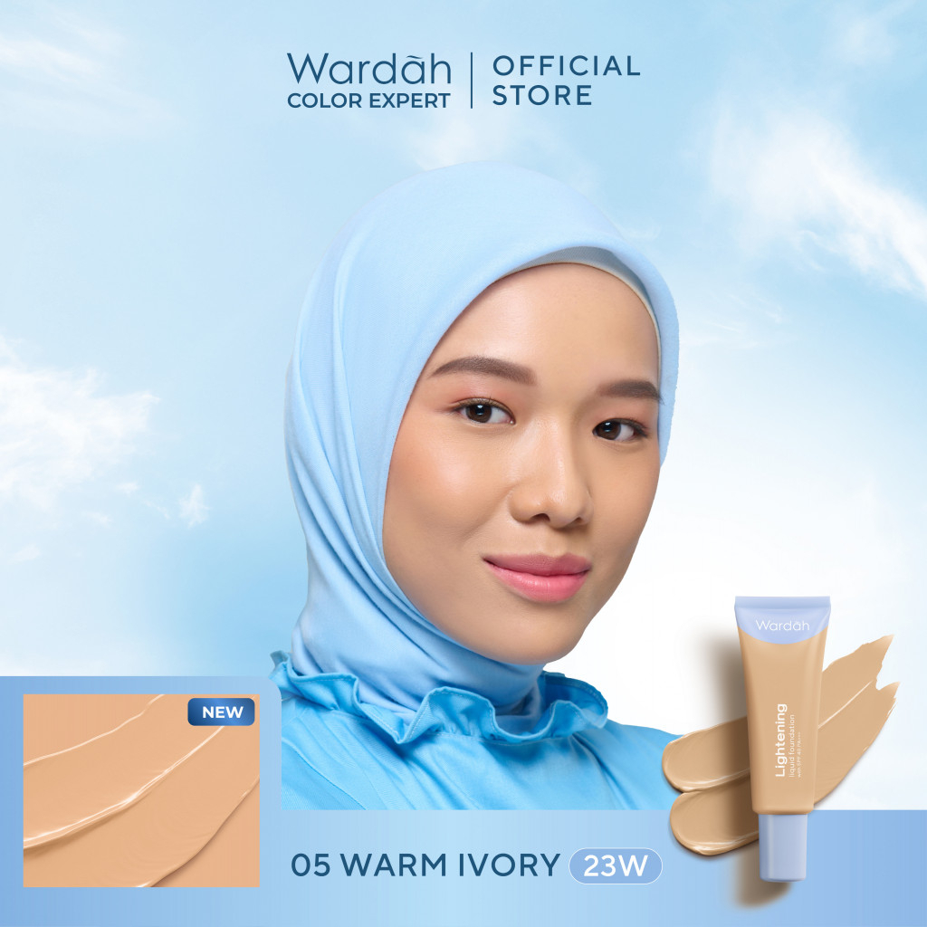 Wardah Lightening Liquid Foundation 25ml - Makeup Base With Skin-Like ...