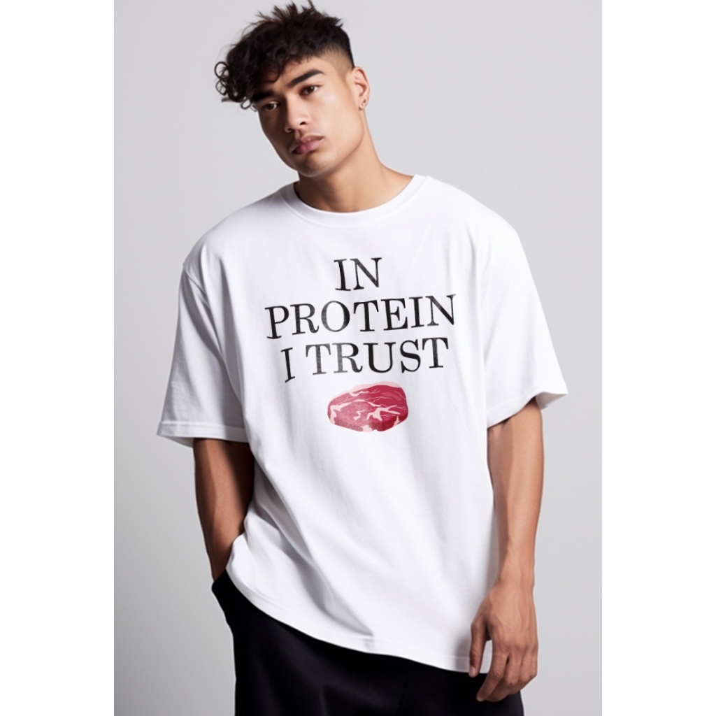 PUTIH Kaos Oversize Gym t shirt bodybuilder Thick Material scuba Men in ...