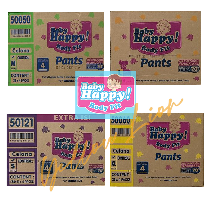 Baby Happy Cardboard (4 Bal) | Shopee Malaysia