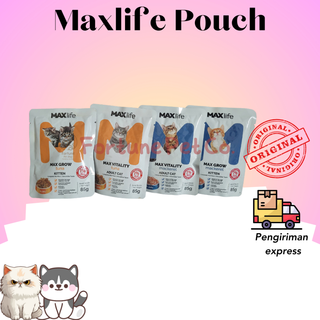 Maxlife Pouch 85 grams - Wet Cat Food - Cat Wetfood - Cat Wet Food ...