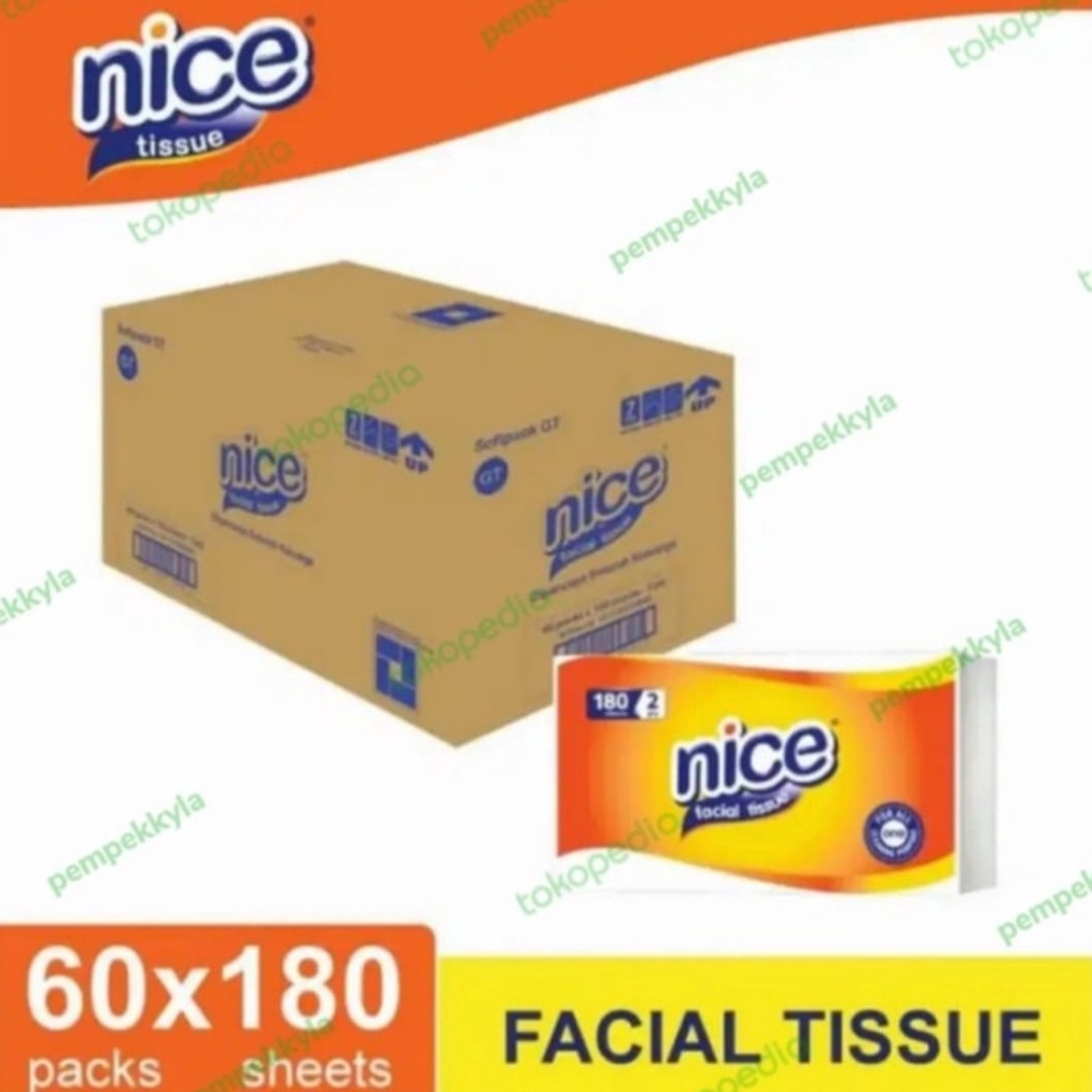 Latest TISSUE NICE FACIAL TISSUE 18 Sheets 2ply 1 Box Contains 6 TISSUE ...