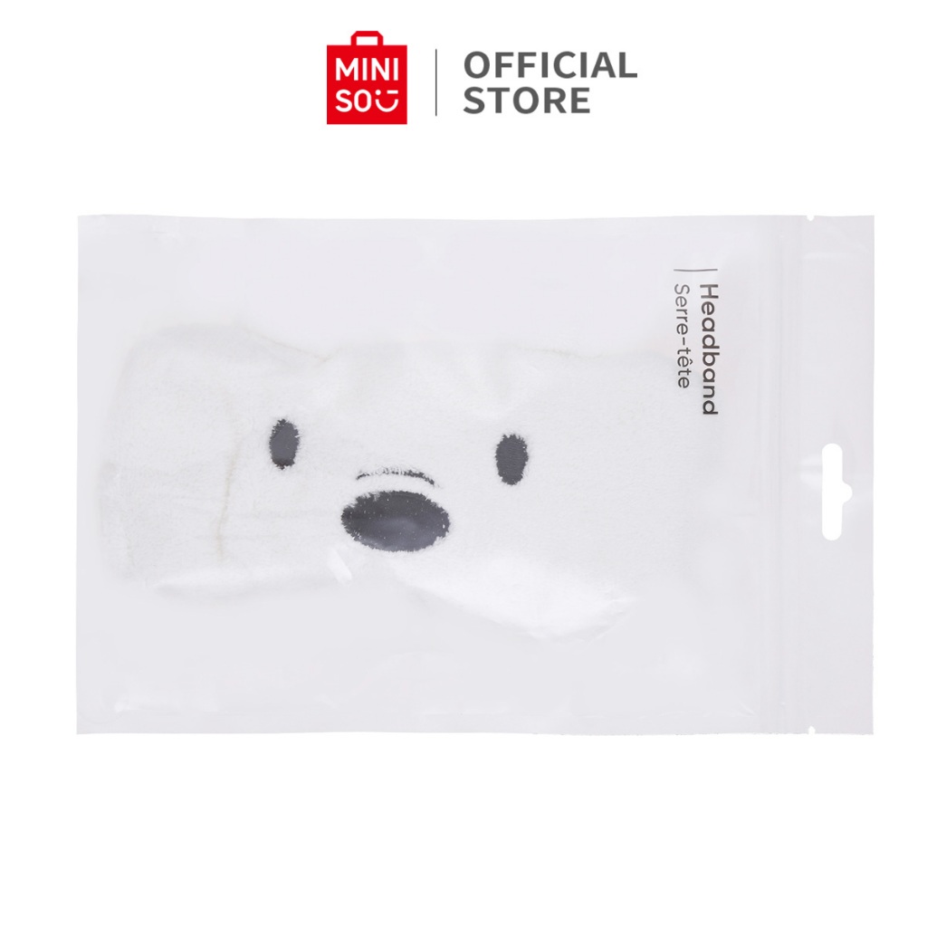 Miniso Headband We Bare Bears Ice Bear Headband Wash Face | Shopee Malaysia