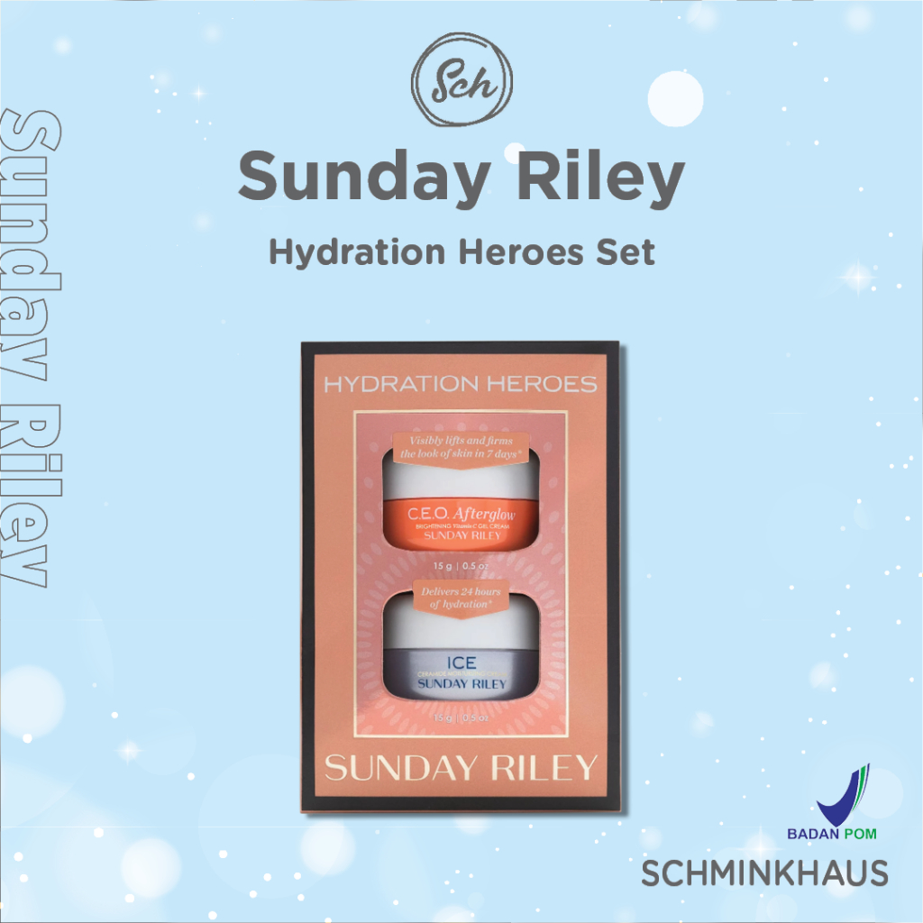 Sunday RILEY Hydration Heroes Set /C.E.O. Afterglow Brightening Vitamin ...