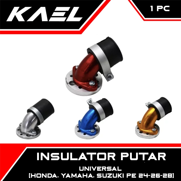 MERAH Universal Rotary Insulator Honda PE 24 26 28 Intake Manifold ...