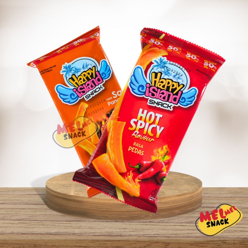 Happy Island Snack Spicy grilled beef flavor 28g contains 10 pcs ...