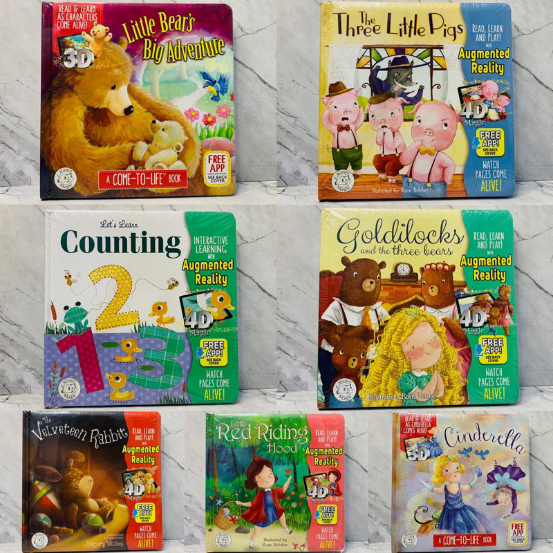 Bbw Little Hippo Augmented Reality Magic Book: Little Bear's Big Adventure / Three Little Pigs ...