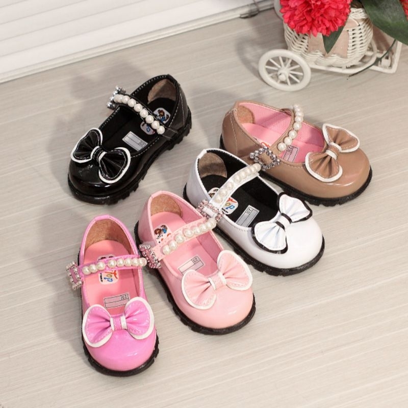 Dokmart Girls' Party Shoes Pearl Ribbon RBL15 | Shopee Malaysia
