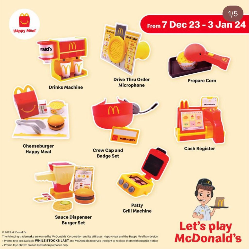 Happy Meal mcd Let's Play Mcdonald's mcdonald ORIGINAL Kids Toys ...