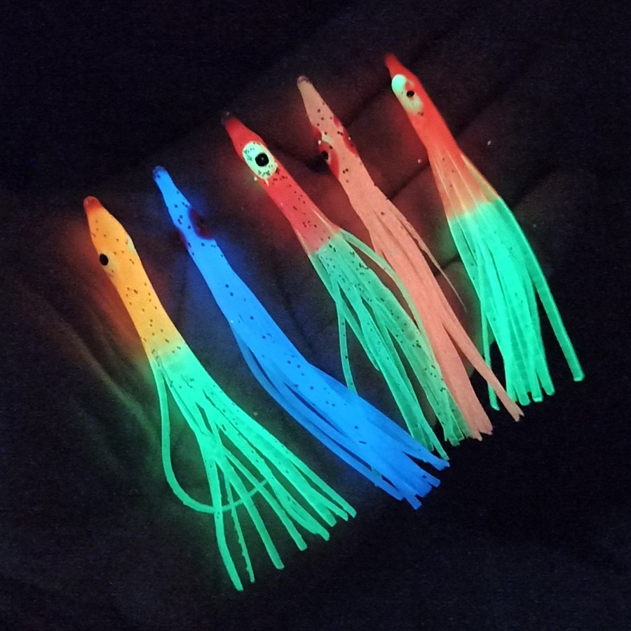 Squid octopus skirt Squid needle soft lure assist hook glow | Shopee ...