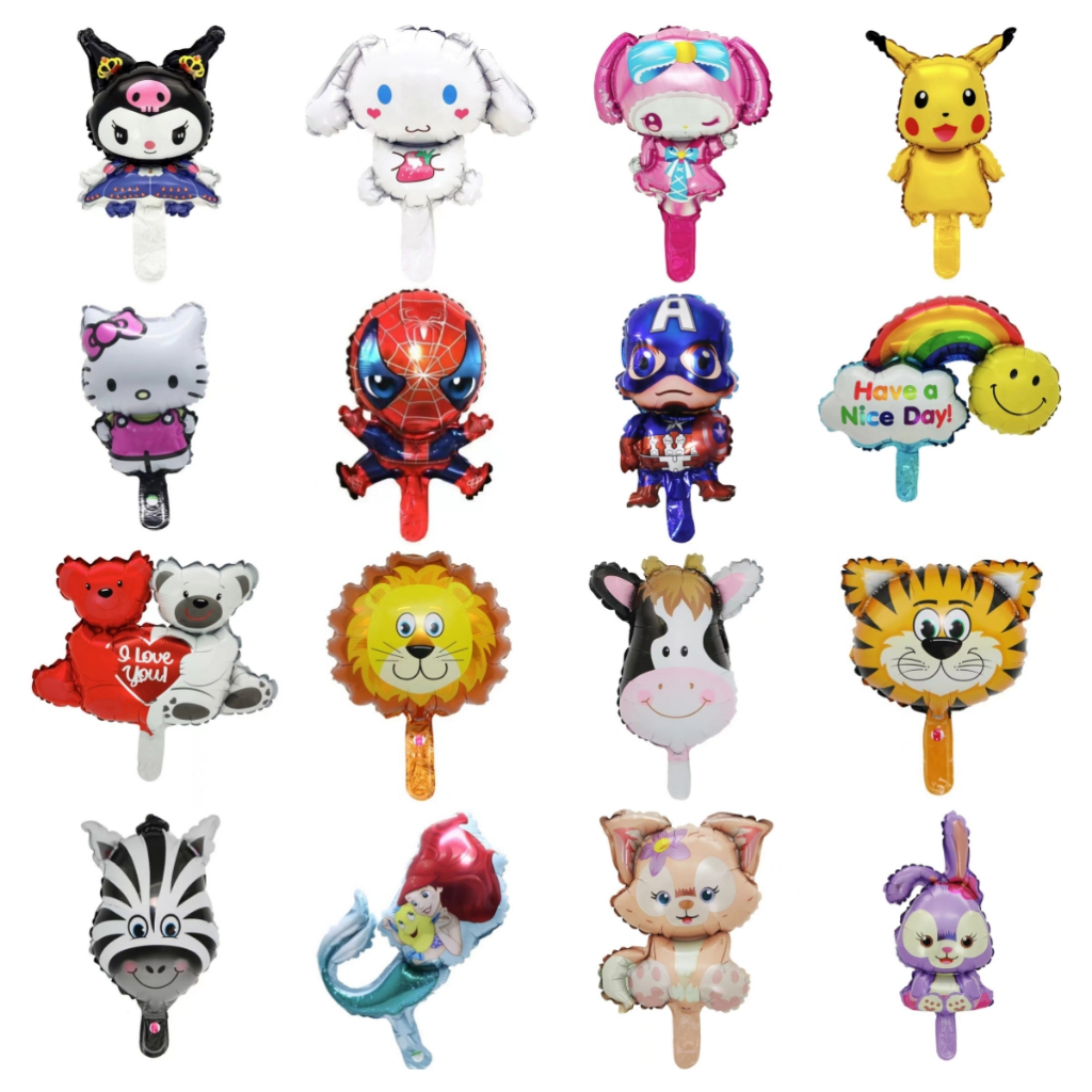 Cartoon foil balloons, cute cartoon characters, letter balloons, latex ...