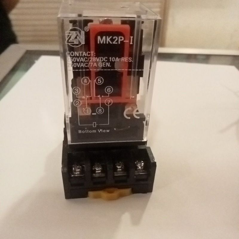 Relay MK-2P-I 250VAC/28VDC 10A RELAY MK2P-I ZN RELAY+SOCKET MK2P-I 8 PIN 220VAC - 28VDC | Shopee ...