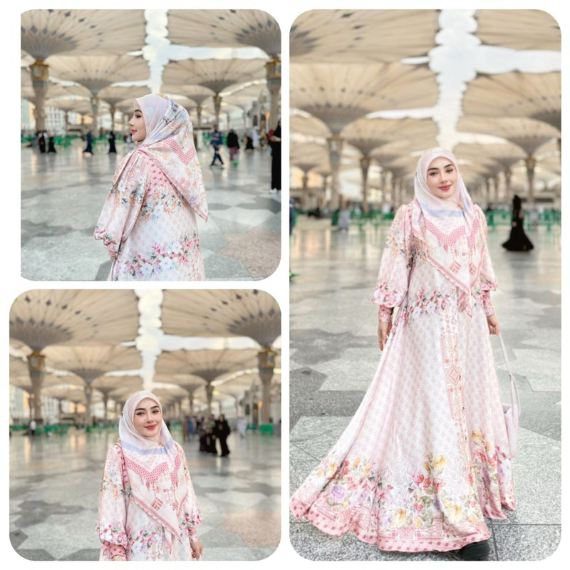 Palestinian Flower Dress Plus Hijab Original | Shopee Malaysia