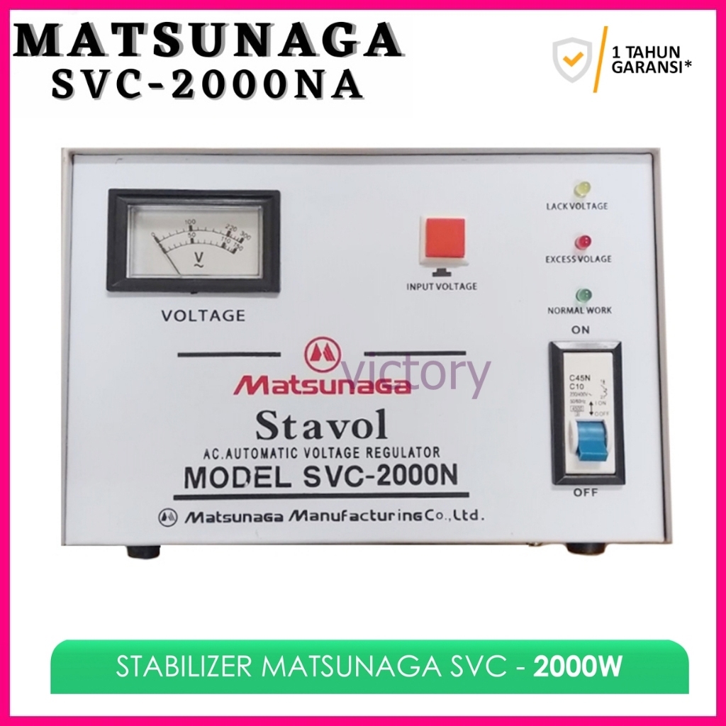 Stabilizer 2000 Watt Matsunaga Stavol (2KVA) | Shopee Malaysia