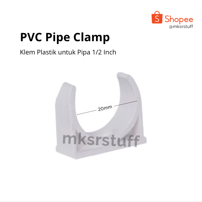 PVC Pipe Clamp / Plastic Clamp | Shopee Malaysia