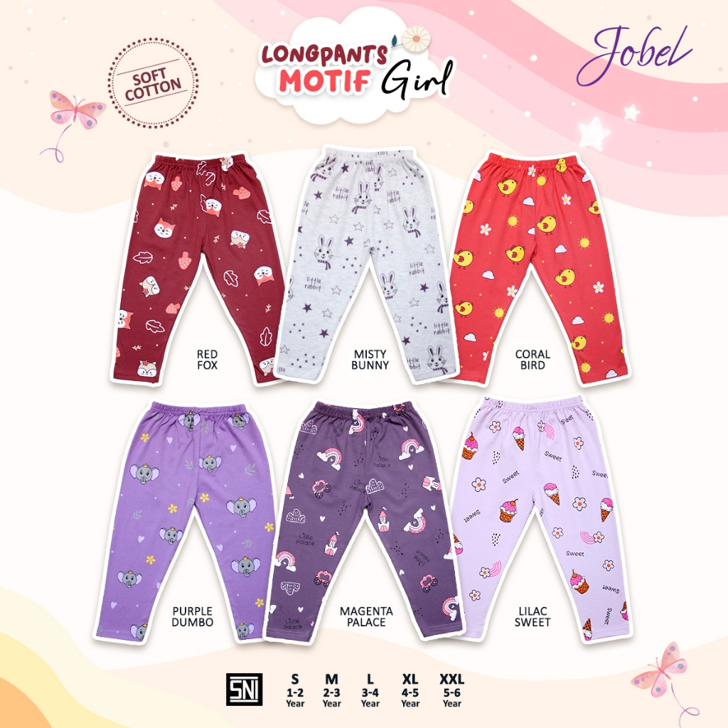Kazel Jobel Longpants Motif Girl Vol.3 (1Pcs) 0-5 Years | Shopee Malaysia