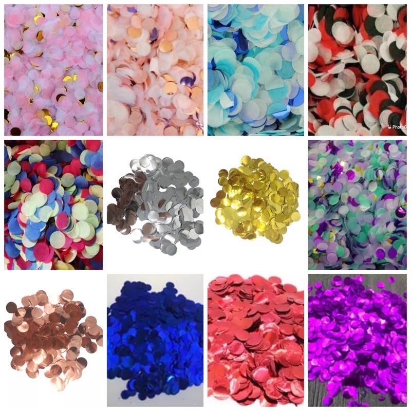 Kawaii Confetti Foil Round 70gram For Stuffing Birthday Balloons ...