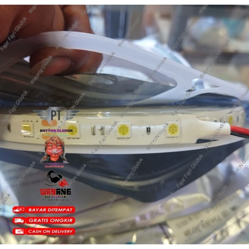 Flexible LED Strip Light 5meter 5050 IP44 12volt Blue+GEL Waterproof ...