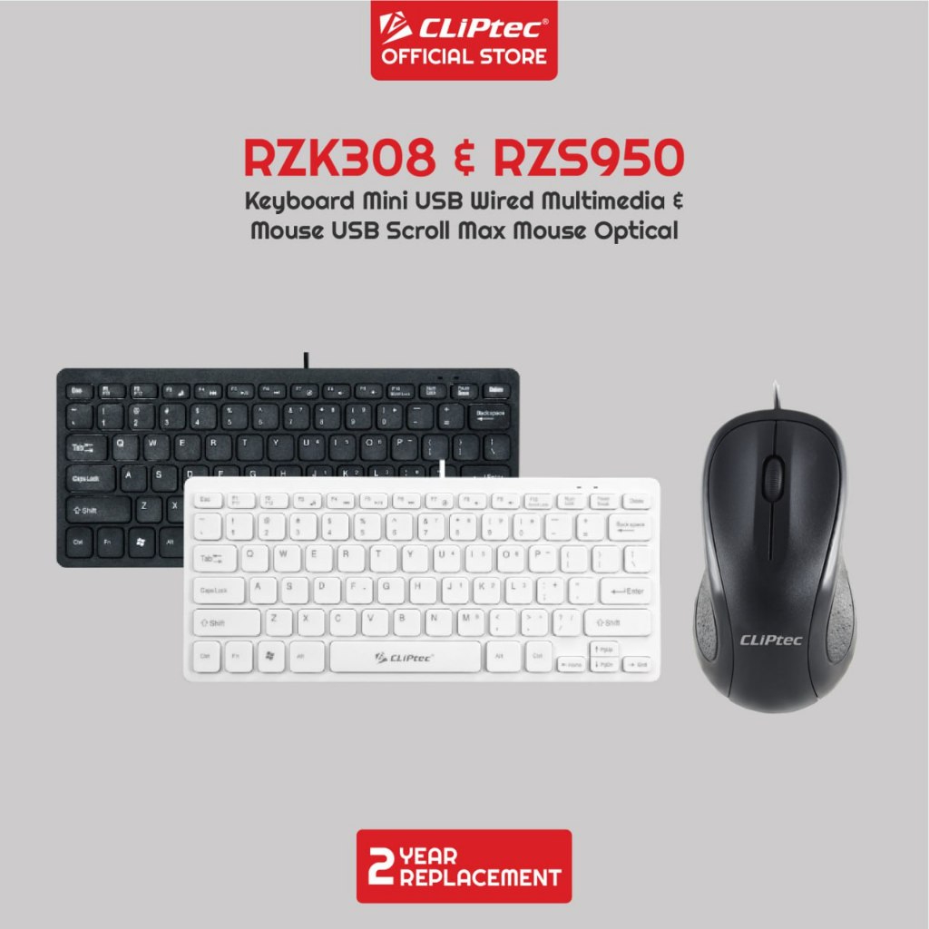 Keyboard + USB Wired CLIPtec Combo Mouse | Shopee Malaysia