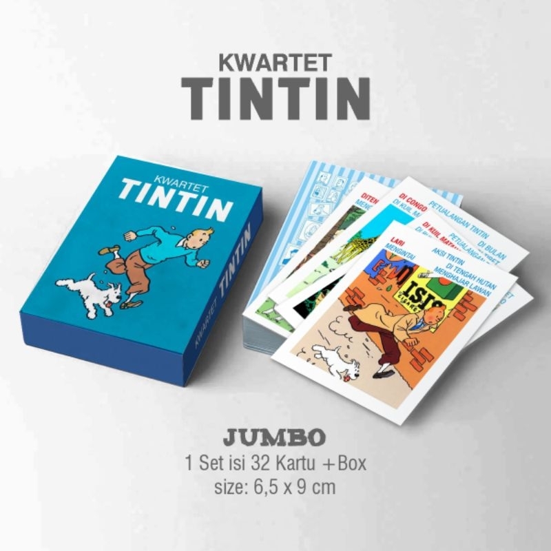 Tintin Jumbo Quartet Cards | Shopee Malaysia