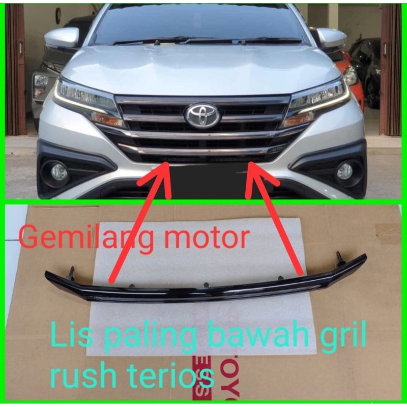 List Grille Trim Front Grill Bottom Rush Terios 2018-2022 Original ...