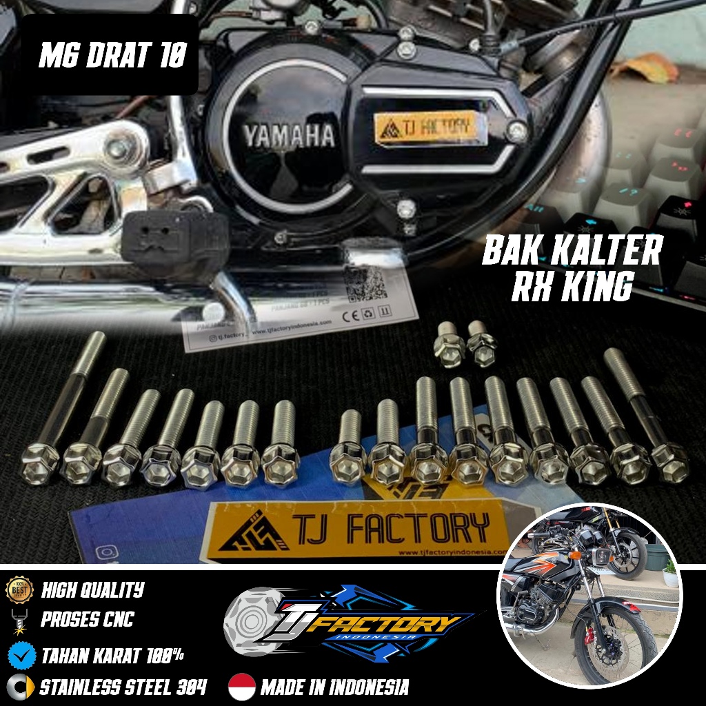 1 Set Of Stainless CNC Bolts Bak Kalter RX KING RXK RXS 2 Key By TJ ...