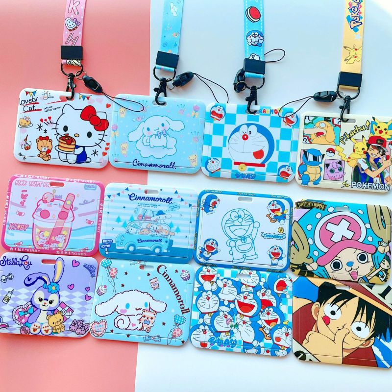 Mimi ACC 1PCS ID CARD DORAEMON CINNAMON ROLL HELLO KITTY MOTIF/ ID CARD ...