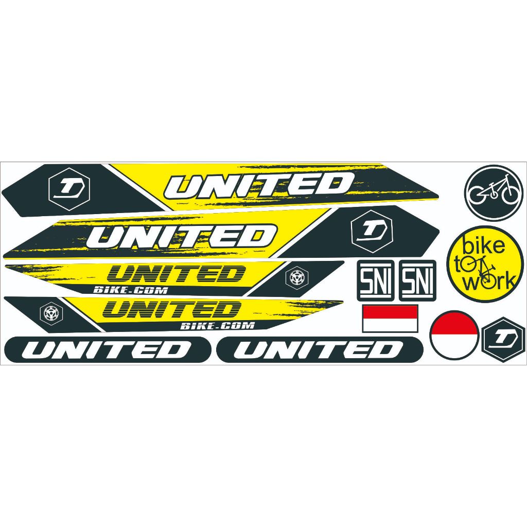 Sticker BIKE/STRIPING BIKE Variations SIMPLE STRIPING UNIVERSAL Bicycle ...