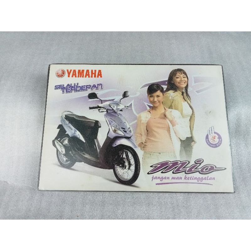 Original salted egg blue old yamaha mio poster display brochure ...
