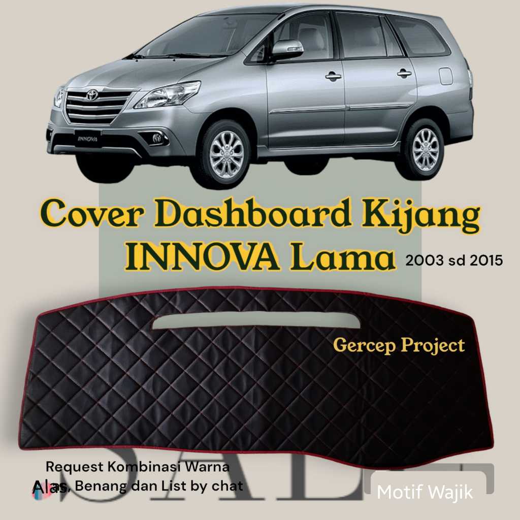 Old INNOVA Dashboard Mat Cover for Toyota Kijang Car Interior Premium ...