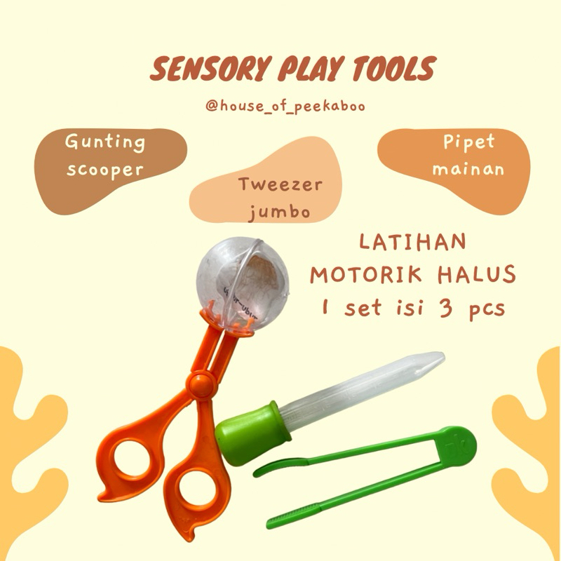 [SENSORY Play TOOLS] scissors scooper/scissors scooper/ jumbo tweezer ...