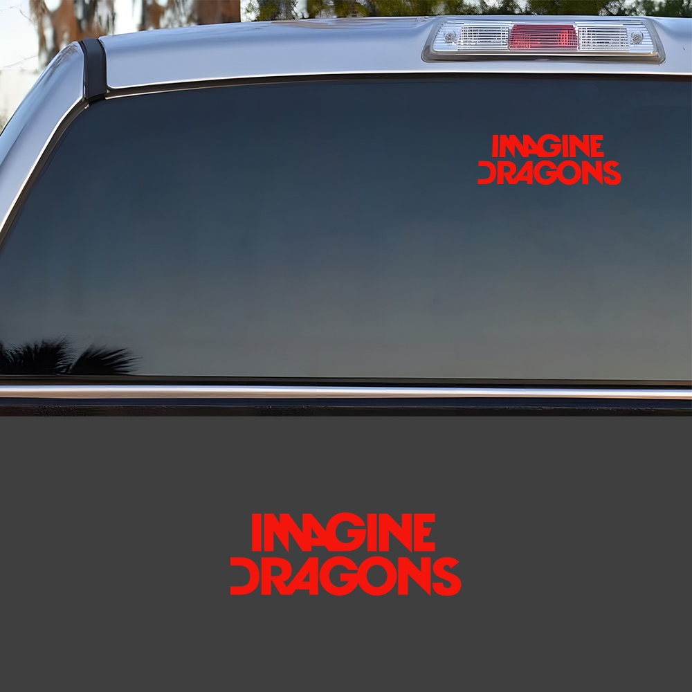 Car Glass Sticker Music Band Imagine Dragons Car Decal Sticker | Shopee ...