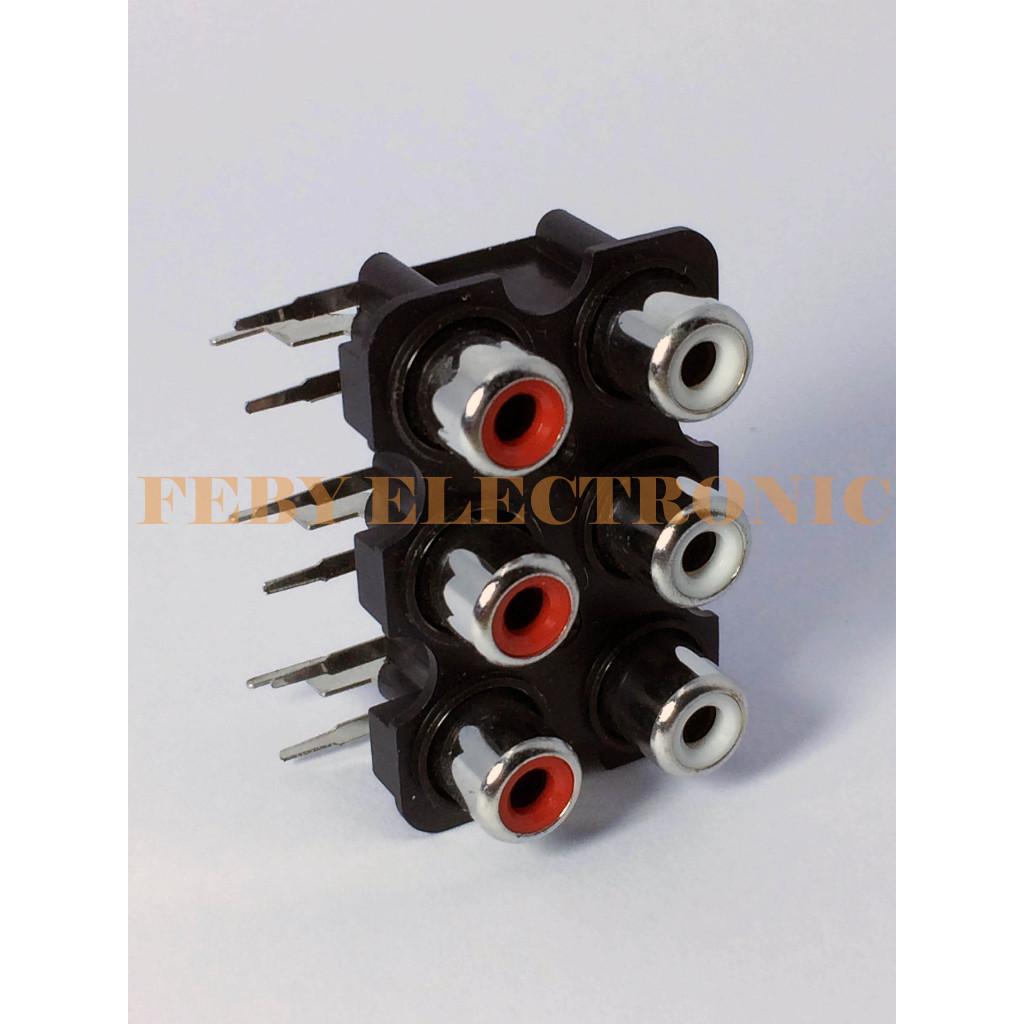 Bell 6-Pin RCA Socket (Plug PCB) | Shopee Malaysia