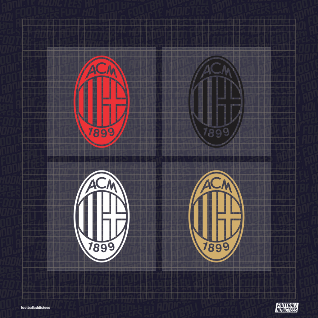 Ac MILAN BALL CUTTING STICKER (8 CM X 4,8 CM) | Shopee Malaysia