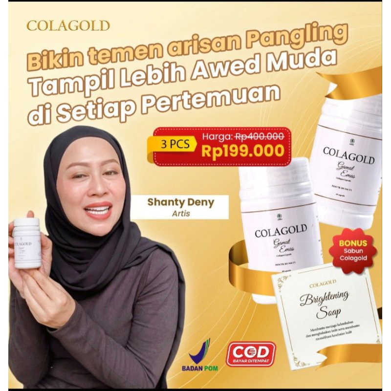HITAM Colagold Capsules ORIGINAL BPOM Powerful Overcome Black Spots On ...