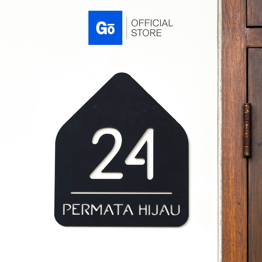 Modern Minimalist Acrylic House Number Custom Goovi Ink Address Board ...