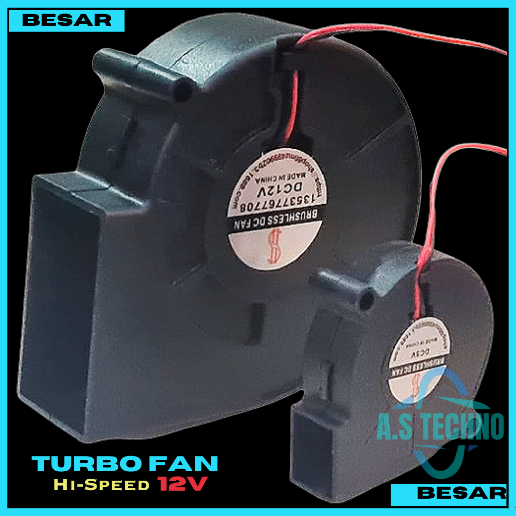 Snail Fan 12V High Speed Turbo Fan DC Blower Cooling | Shopee Malaysia