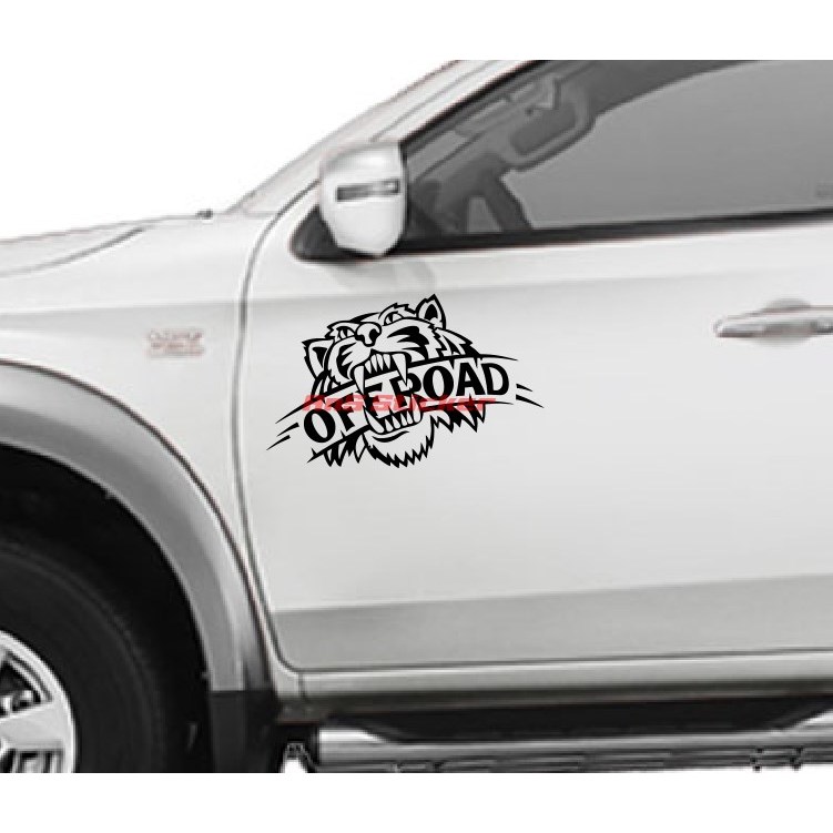 Cutting Sticker Off Road Tiger Off Road Car Sticker | Shopee Malaysia