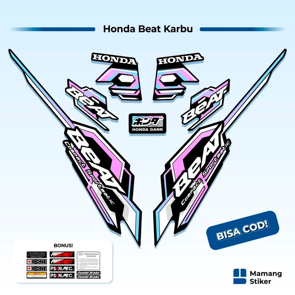 Striping Beat Karbu 110 Variations (2) 2008 2009 2010 2011 2012 Vietnam ...