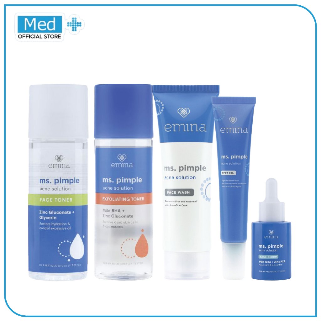 Med+ Emina Ms Pimple Acne Solution Series Sebum Fighter | Face Wash ...