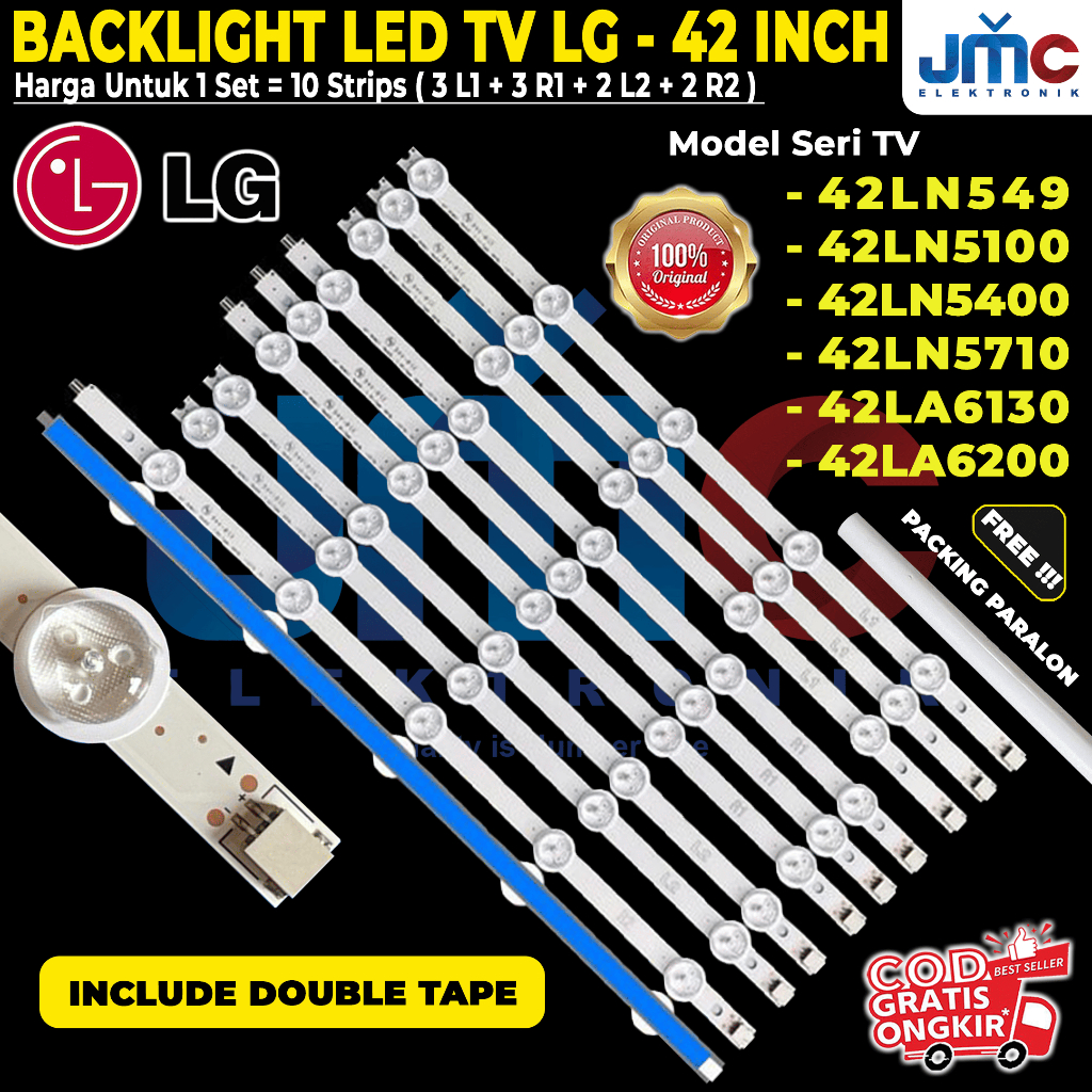 Backlight TV LG 42 Inch 42LN5100 42LN5400 42LN5710 42LA6130 42LA6200 42LN | Shopee Malaysia