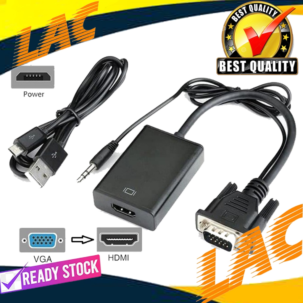 Vga TO HDMI CONVENTER / VGA TO HDMI CONVERTER / VGA TO HDMI WITH AUDIO ...