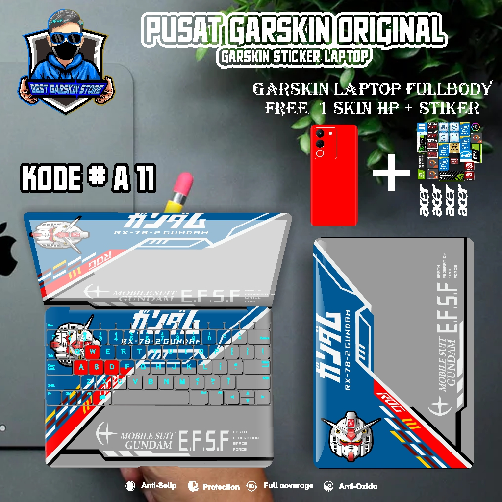 Garskin Laptop Full Body Code 11-15 Can request Your Own Picture FREE ...