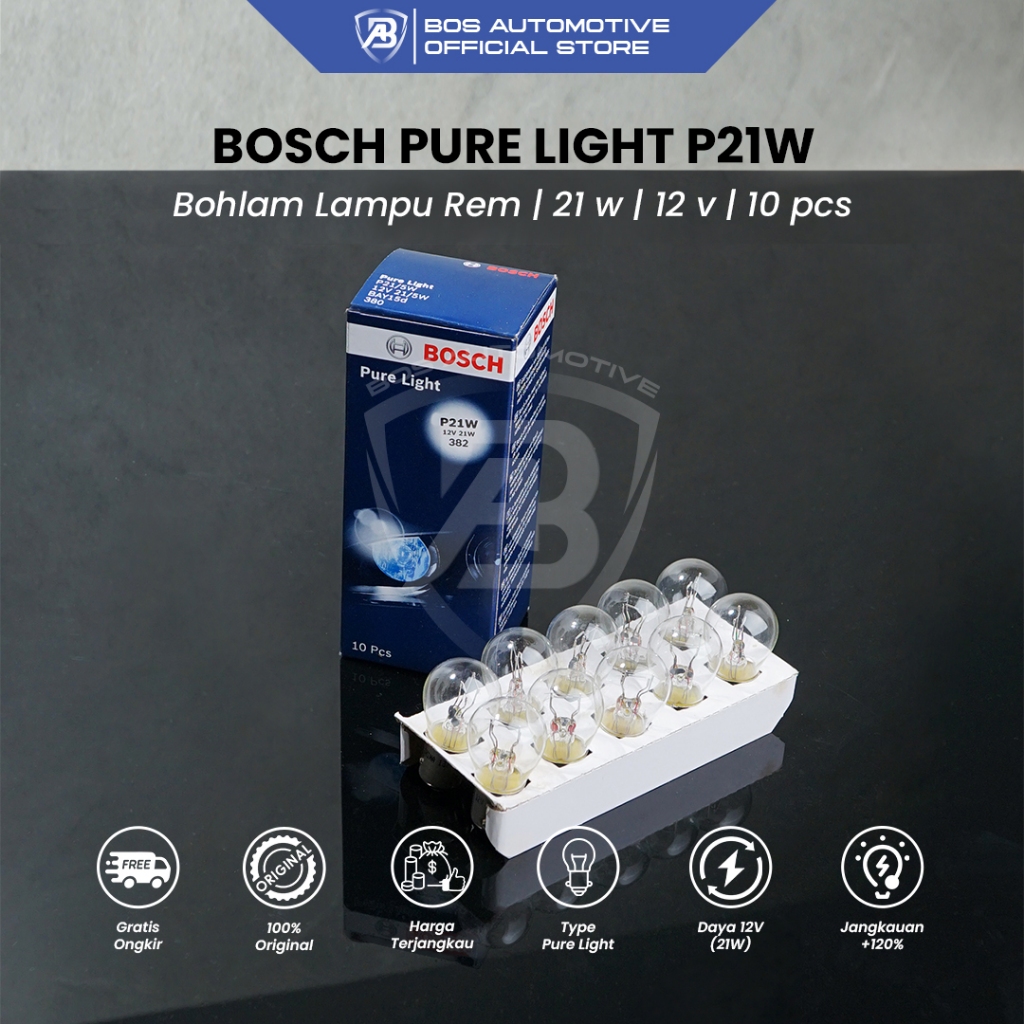 Bosch P21W 12V Bulb / Turn Signal Lights / Atret / Reverse Legs 1 ...