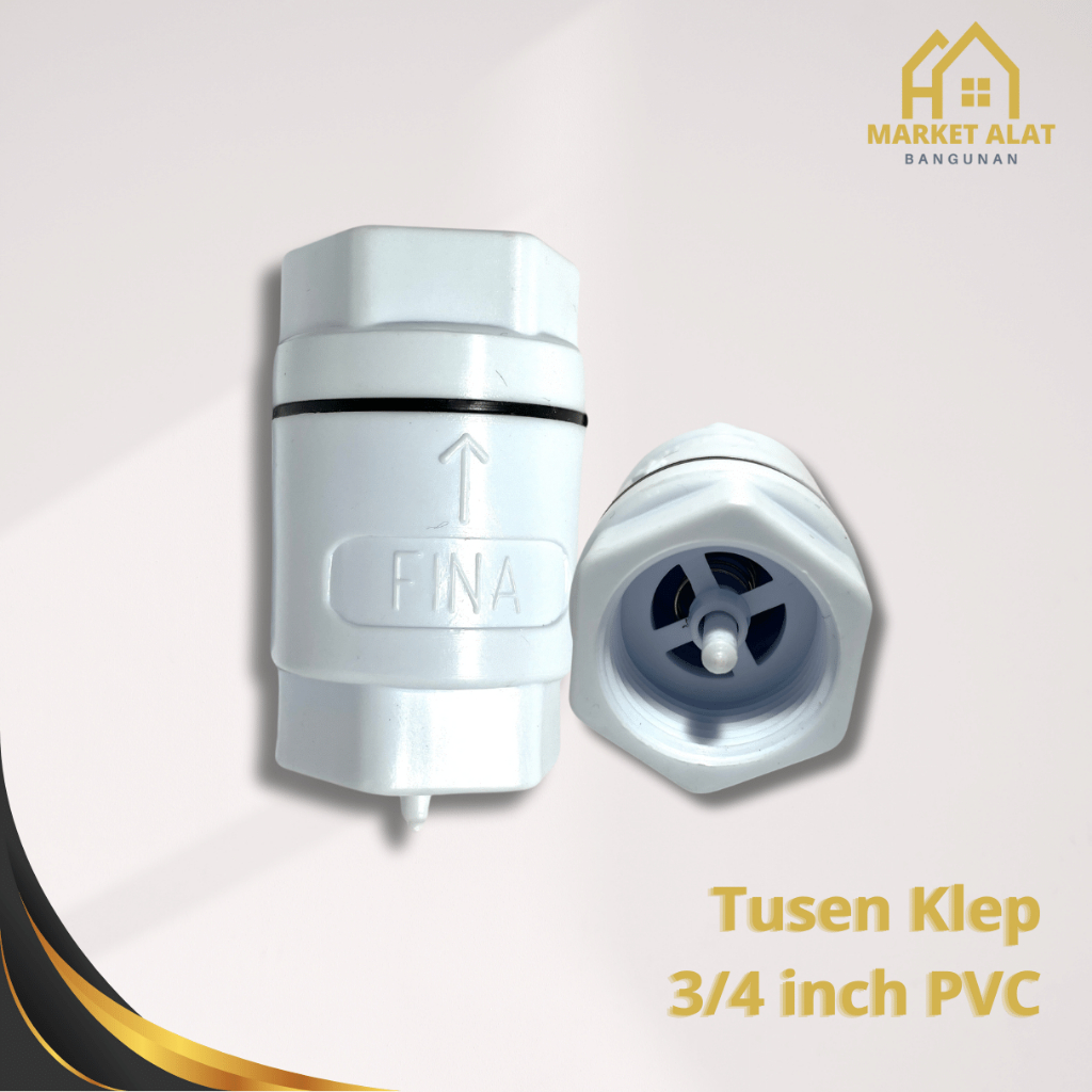 Tusen Klep PVC 3/4 FINA Tossen Klep 3/4 Inch FINA / Check Valve PVC 3/4 ...