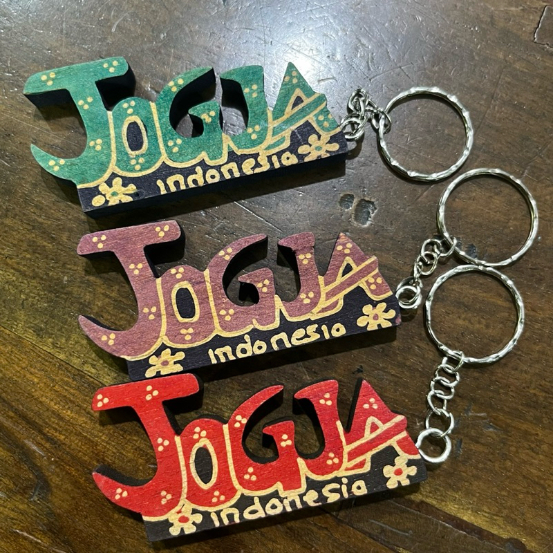 GANTUNGAN Jogja key chain 1 dozen (20 pcs) Typical souvenirs from ...