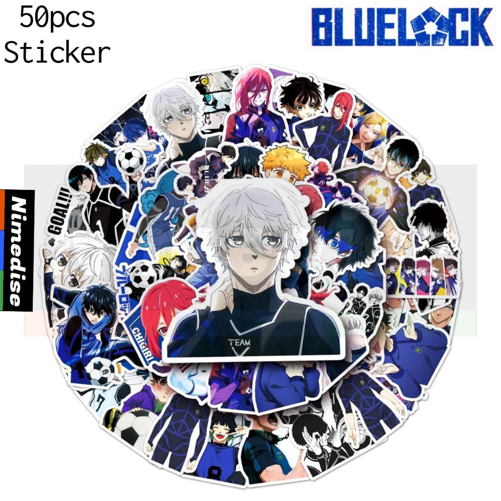 50pcs Blue Lock Anime Stickers/Waterproof Vinyl/Blue Lock Sticker/Nagi ...