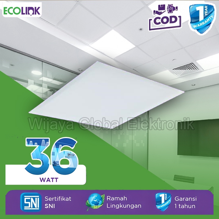 Rmi LED Panel Light 2x2 36 Watt Ecolink 60cm x 60cm SUPER BRIGHT 1 YEAR ...